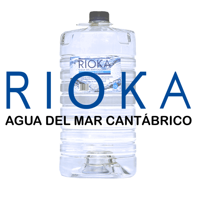 Comprar Agua de Mar · Rioka · 100% Agua del Cantábrico